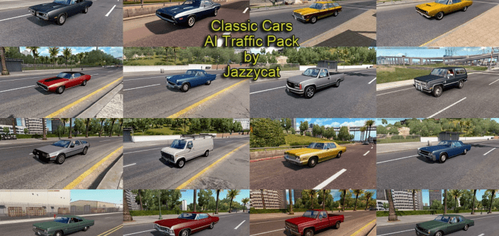 Painted Truck Traffic Pack by Jazzycat v4.2 - American Truck Simulator ...