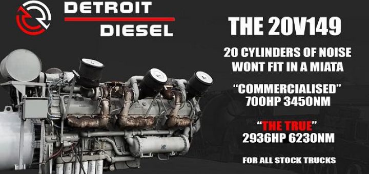 Detroit Diesel 6v92 Addon for Kenworth Long v1.0 - American Truck ...