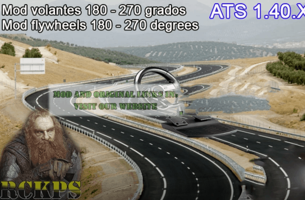 Mod for steering wheel 180-270 Degrees ATS 1.40.x | American Truck ...