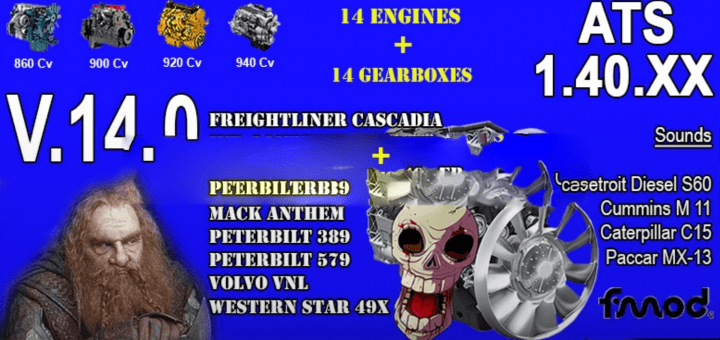 720HP Engines for both trucks on ATS - American Truck Simulator mod ...