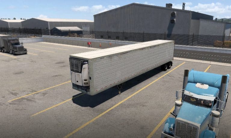 Rusty SCS Box Trailer v1.0 | American Truck Simulator Mod