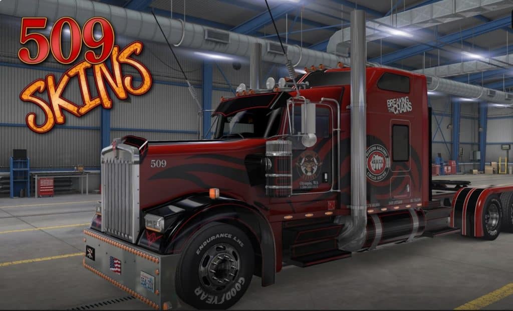 BACA Paint for Ruda's KW900 v1.0 | American Truck Simulator Mod