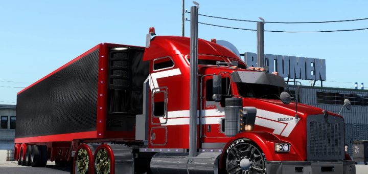 Freightliner fld custom Truck 1.42 | American Truck Simulator Mod