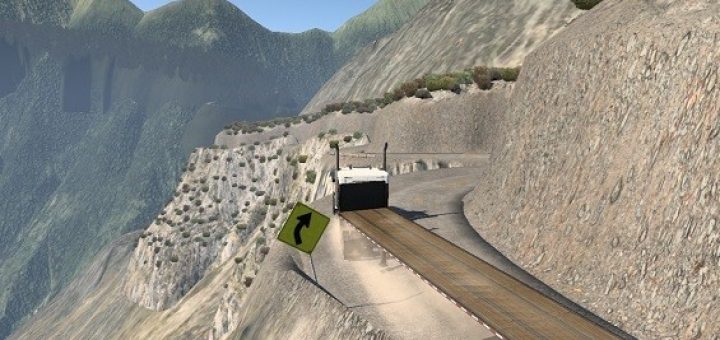 Mountain Roads map beta (1) - American Truck Simulator mod | ATS mod