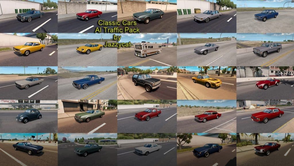 Classic Cars AI Traffic Pack by Jazzycat v5.8 | American Truck ...