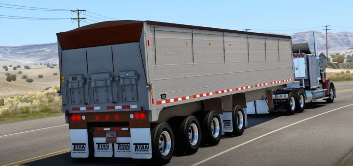 Ownable Benson Flatbed 1.41 - American Truck Simulator mod | ATS mod