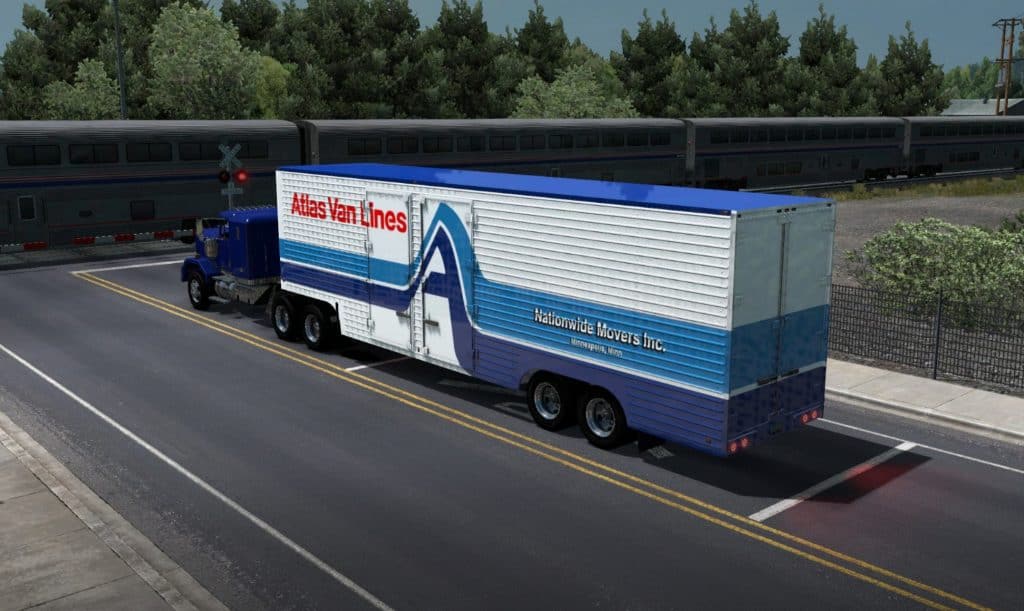 Ownable Vintage Moving Van 1 (2) - American Truck Simulator mod | ATS mod