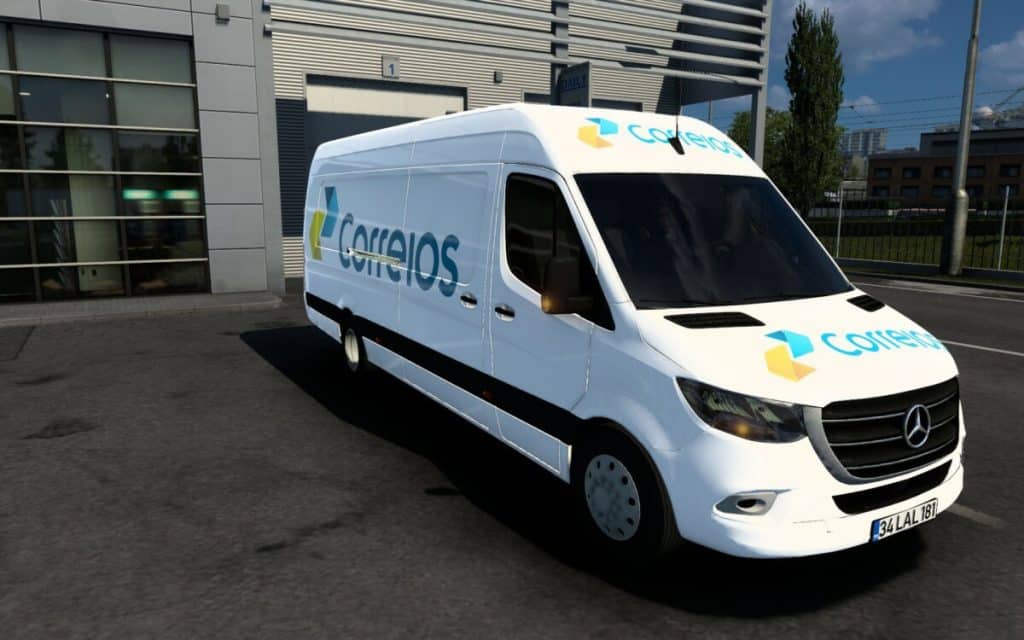 SKIN MERCEDES-BENZ SPRINTER 2021 CORREIOS ETS2 AND ATS 1.41 | American ...