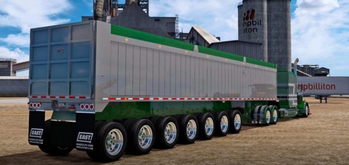 Travis dump trailer ownable 1.37 - American Truck Simulator mod | ATS mod