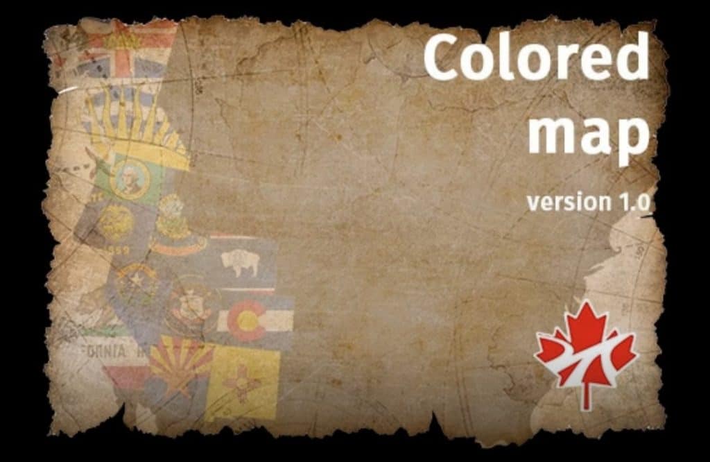 Colored Map for ProMods Canada v1.0 | American Truck Simulator Mod