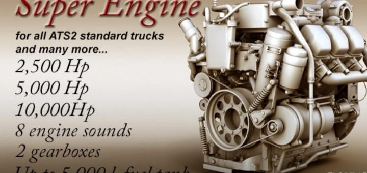Pack Powerful engines + gearboxes v12.9 for ATS 1.39.x - American Truck ...