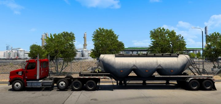 BENSON END-DUMP Trailer 1.39 v1.1 - American Truck Simulator mod | ATS mod
