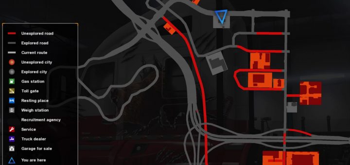 New icons for the map and GPS Mod - American Truck Simulator mod | ATS mod