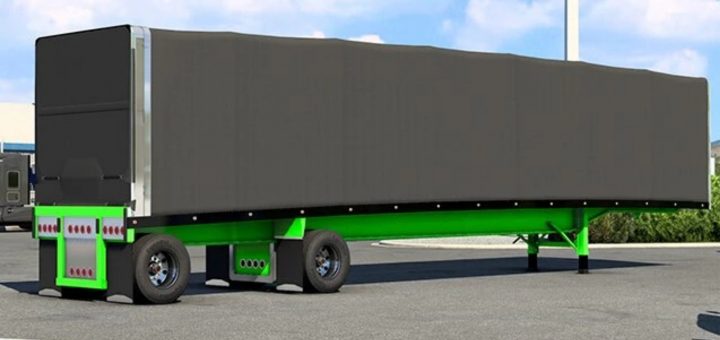 Double Trailer utility reefer Mod | American Truck Simulator Mod