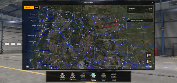 Alaska Map for ATS 1.49 | American Truck Simulator Mod