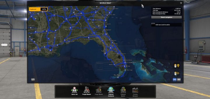 Island Map 0.1 - American Truck Simulator mod | ATS mod