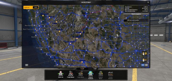 CanaDream Map v2.39.1 1.39 - American Truck Simulator mod | ATS mod