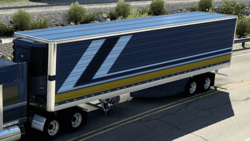 SCS BOX TRAILER EDITED: CHROMED FRAME, DOOR, AND BUMPER 1.43 | American ...