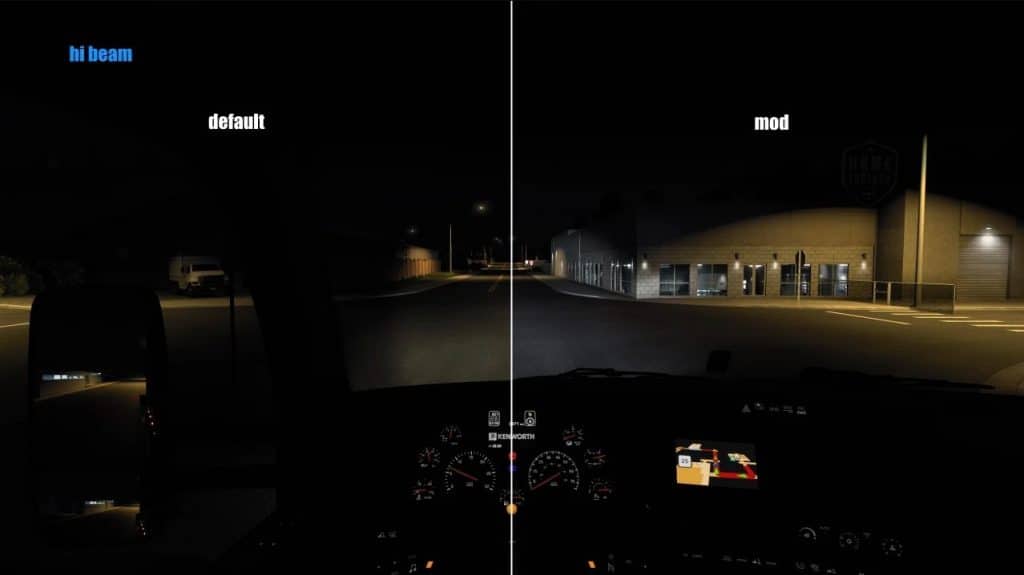 LED HEADLIGHT FOR KENWORTH W990 1.45 | American Truck Simulator Mod