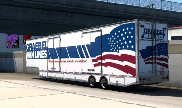 RD Moving Van ownable ATS 1.48 | American Truck Simulator Mod