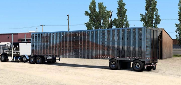 KSW Aussie Byrne Livestock Trailer v1.48 | American Truck Simulator Mod