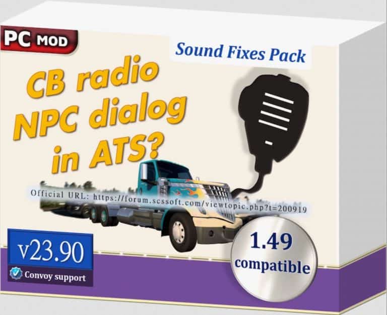 ATS Sound Fixes Pack v23.90 | American Truck Simulator Mod