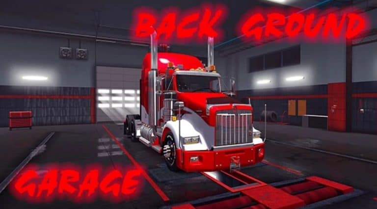 Background for ATS Garage Workshop v1.50 | American Truck Simulator Mod