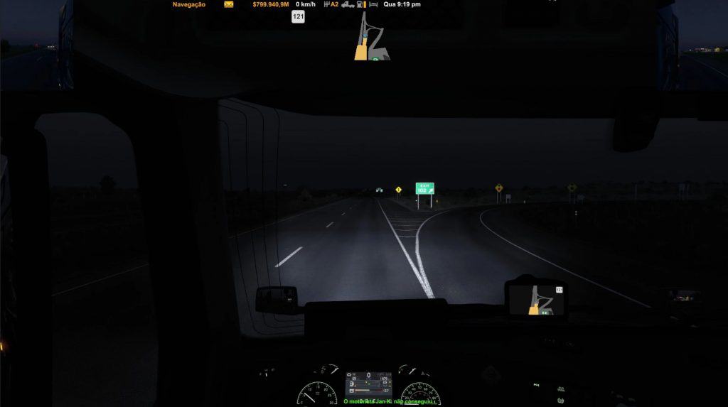 GPS ON TOP OF THE SCREEN ATS 1.0 1.40 1.49 | American Truck Simulator Mod