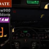 Kenworth W900 Interior Addons (with cam) v4.4 1.48.5 | American Truck Simulator Mod