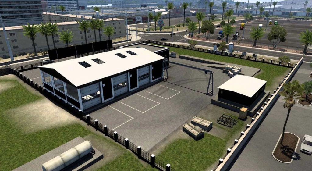 TRANS-ALL Garage small for ATS v2023.1 1.48 | American Truck Simulator Mod