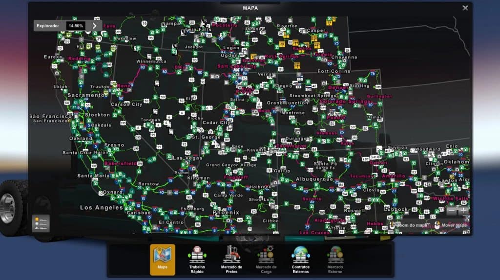 ULTRA ZOOM MAP ATS 1.0 1.40 1.49 | American Truck Simulator Mod