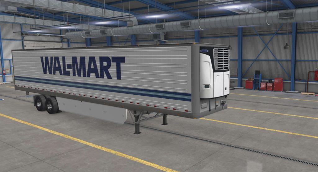 SCS trailer ref 53 old Walmart skin 1.49 | American Truck Simulator Mod