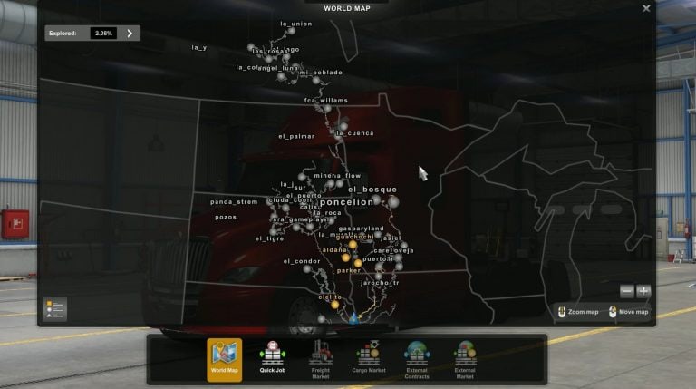TRUCKER MAP 2.0 for ATS 1 (5) - American Truck Simulator mod | ATS mod
