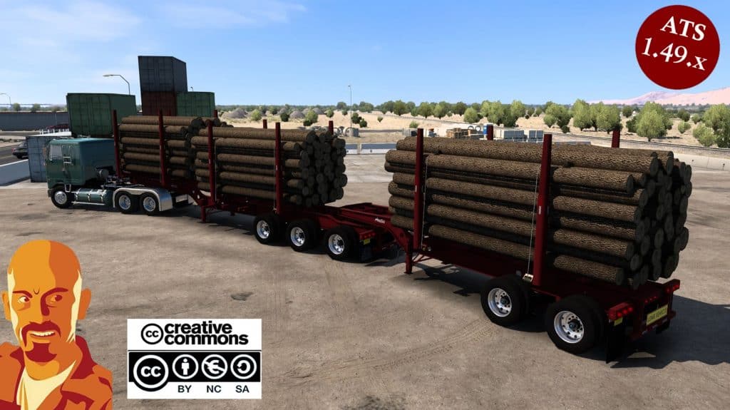 ARCTIC LOGS TRANSPORT TRAILERS ATS 1.49.x | American Truck Simulator Mod
