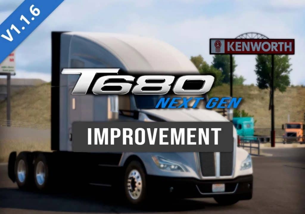 Jasper's Kenworth T680 2022 v1.1.6 1.49 | American Truck Simulator Mod