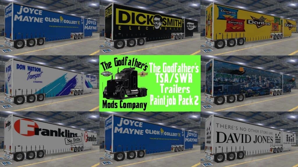 The Godfather's TSA SWR Trailers Paintjob Pack 2 v1.1 | American Truck ...