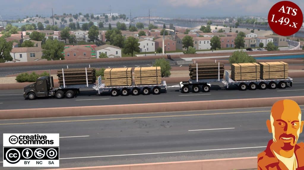ARCTIC LOG TRAILERS ATS 1.49 (1) - American Truck Simulator mod | ATS mod