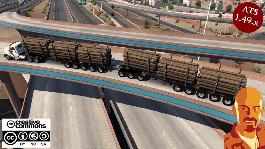 ARCTIC LOG TRAILERS ATS 1.49 (3) - American Truck Simulator mod | ATS mod