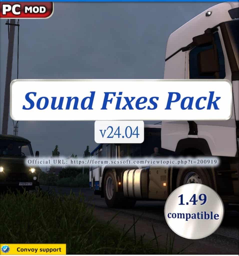 ATS Sound Fixes Pack v24.04 | American Truck Simulator Mod