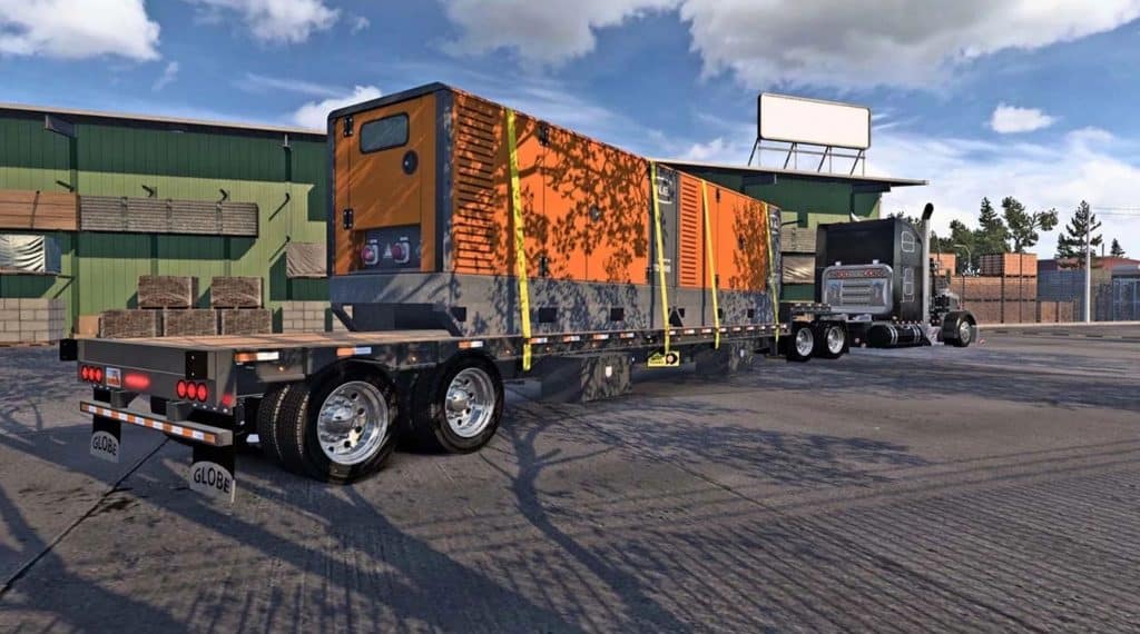 Globe 40 Ton Drop Deck Ownable 1.49 | American Truck Simulator Mod