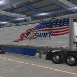 SCS Trailer 53 Swift Skin - American Truck Simulator mod | ATS mod