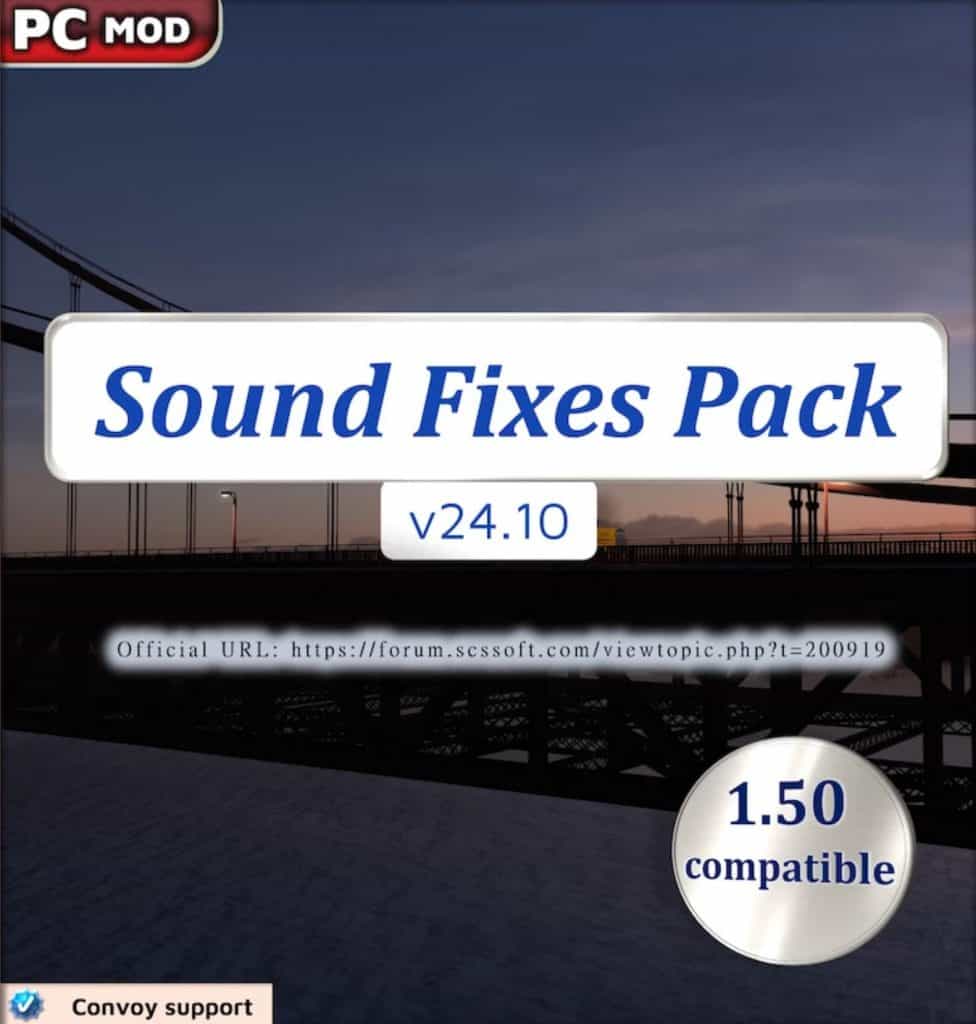 ATS Sound Fixes Pack v24.10 for 1.50 | American Truck Simulator Mod