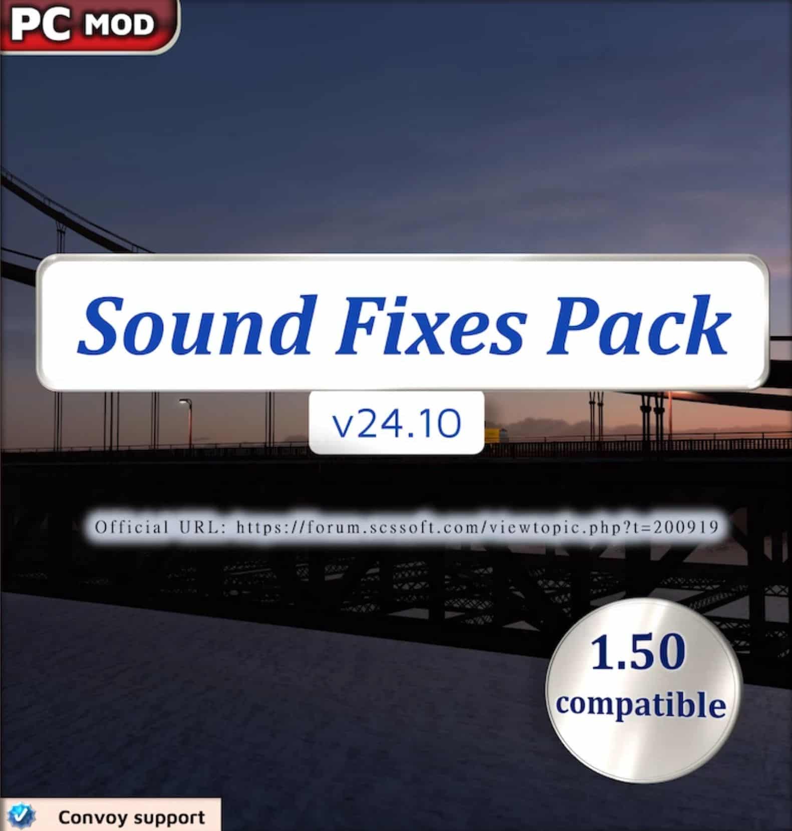 ATS Sound Fixes Pack v24.10 for 1.50 | American Truck Simulator Mod