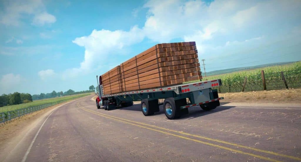 Doepker Flatbed Trailer 1.49 | American Truck Simulator Mod