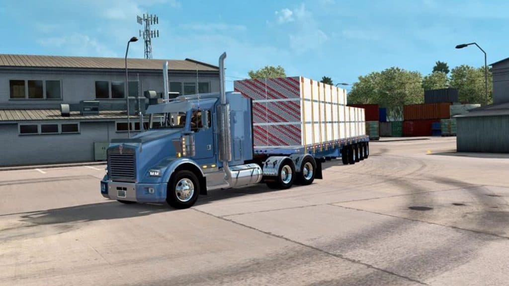 Doepker Flatbed Trailer 1 (4) - American Truck Simulator mod | ATS mod