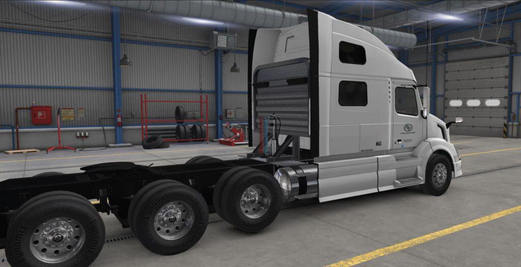 Frozen food skin Volvo 780 1 (3) - American Truck Simulator mod | ATS mod