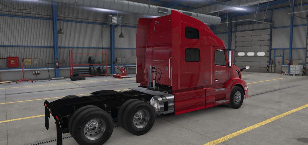 Knight skin Volvo 780 1 (4) - American Truck Simulator mod | ATS mod