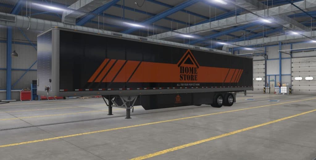 SCS BOX Trailer Home Store Skin 1.49 | American Truck Simulator Mod