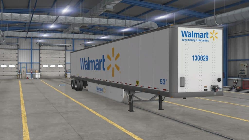 SCS Trailer Skin 53 Walmart 1 (1) - American Truck Simulator mod | ATS mod