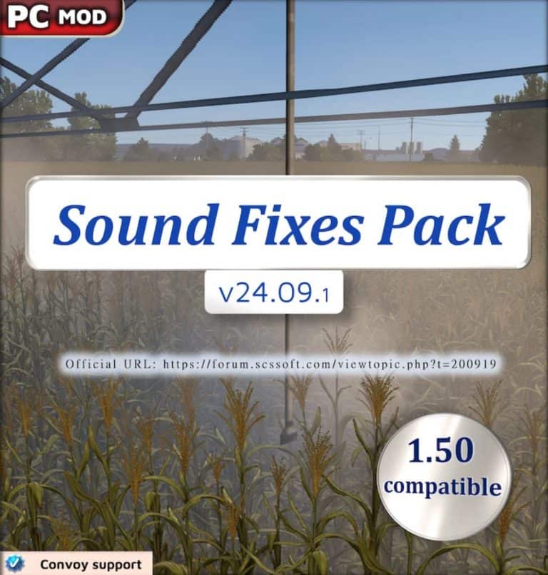 Sound Fixes Pack v24.09.1 for ATS 1.50 | American Truck Simulator Mod